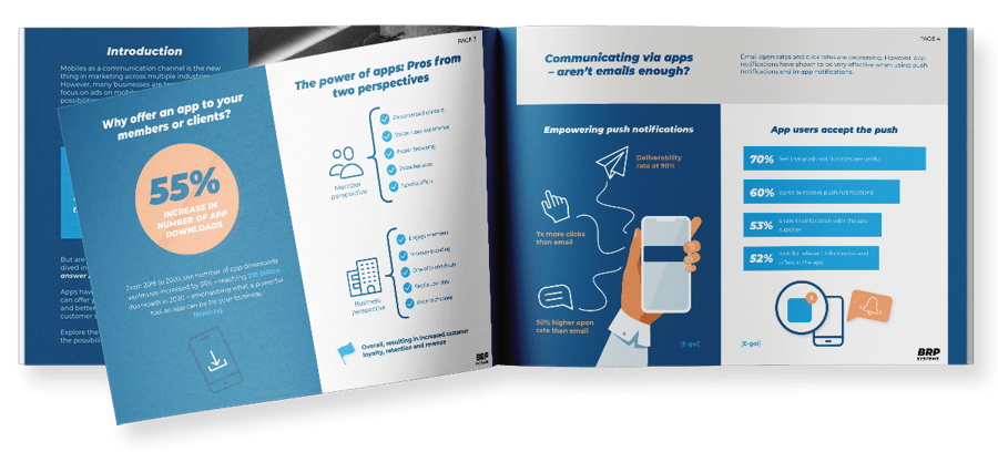 App handout - Data that shows the benefits of an app | BRP Systems